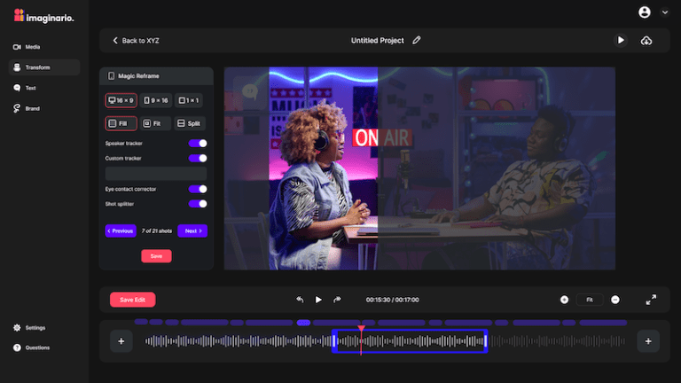 Generate Video Transcripts in Seconds with our AI - Imaginario AI